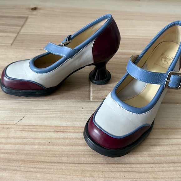 John Fluevog | Shoes | John Fluevog Leather Heels Size 9 Mary Jane ...